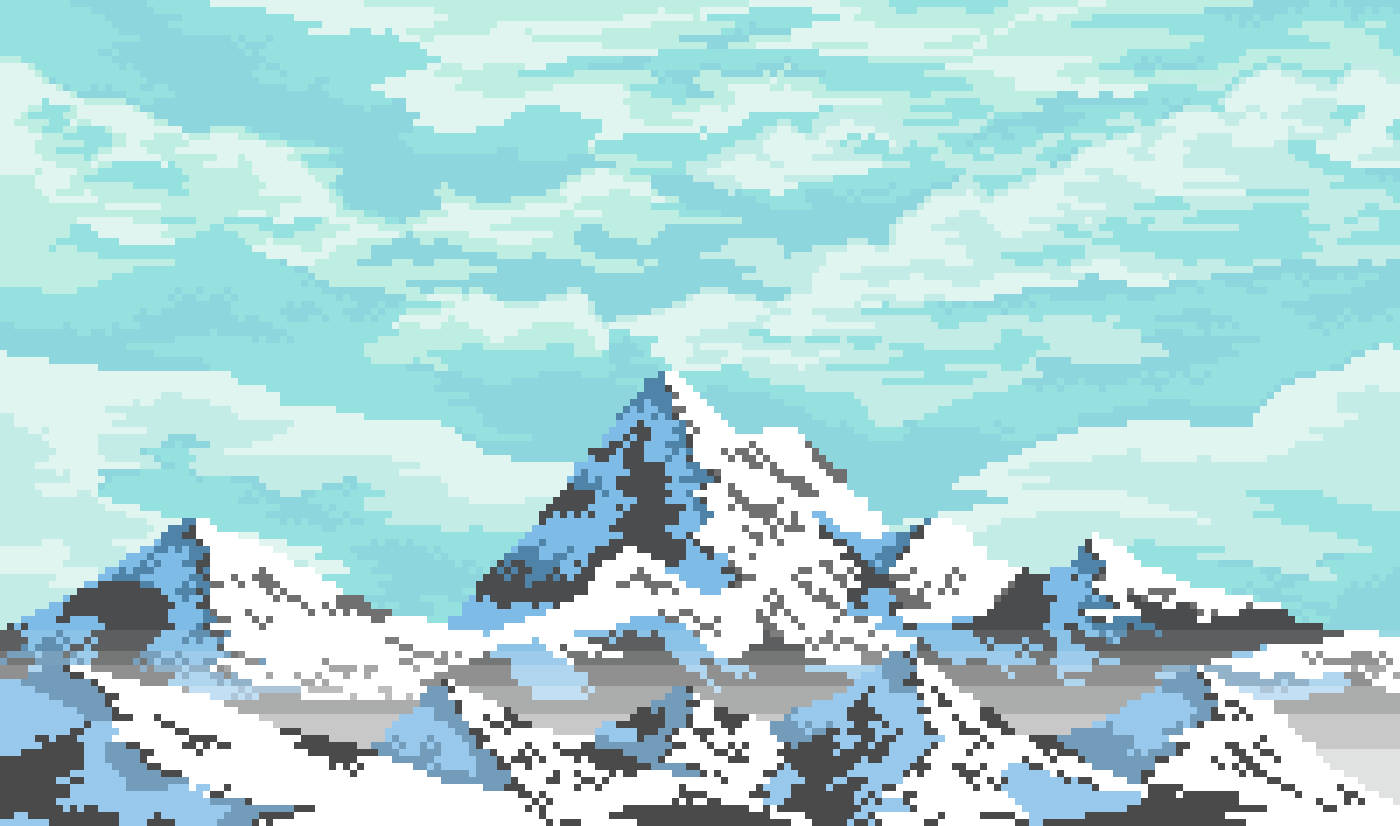 Pixilart - Just Mountains by 8-bit-adventure