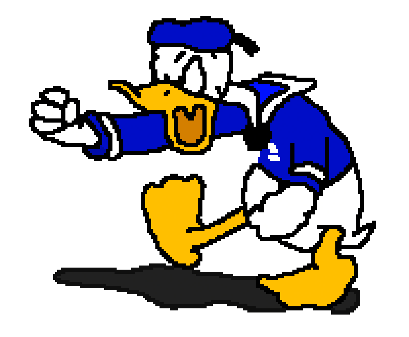 Pixilart - Donald Duck Traced by SuperSonic29