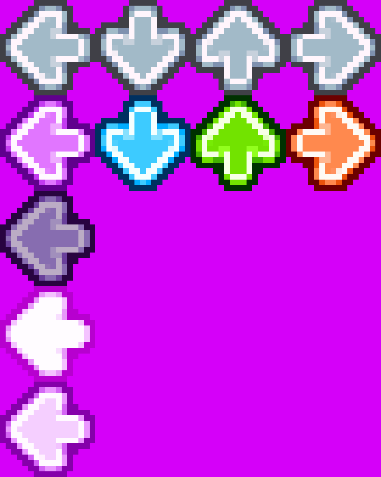 Pixilart - fnf pixel arrow assets by a1nyk