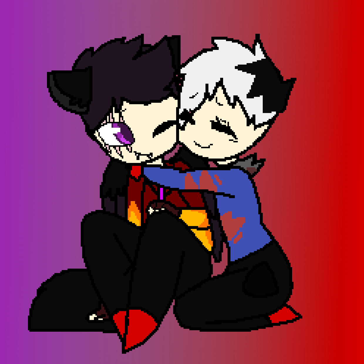Pixilart - Damian x Horror uwu by CUTEkittenGIRL