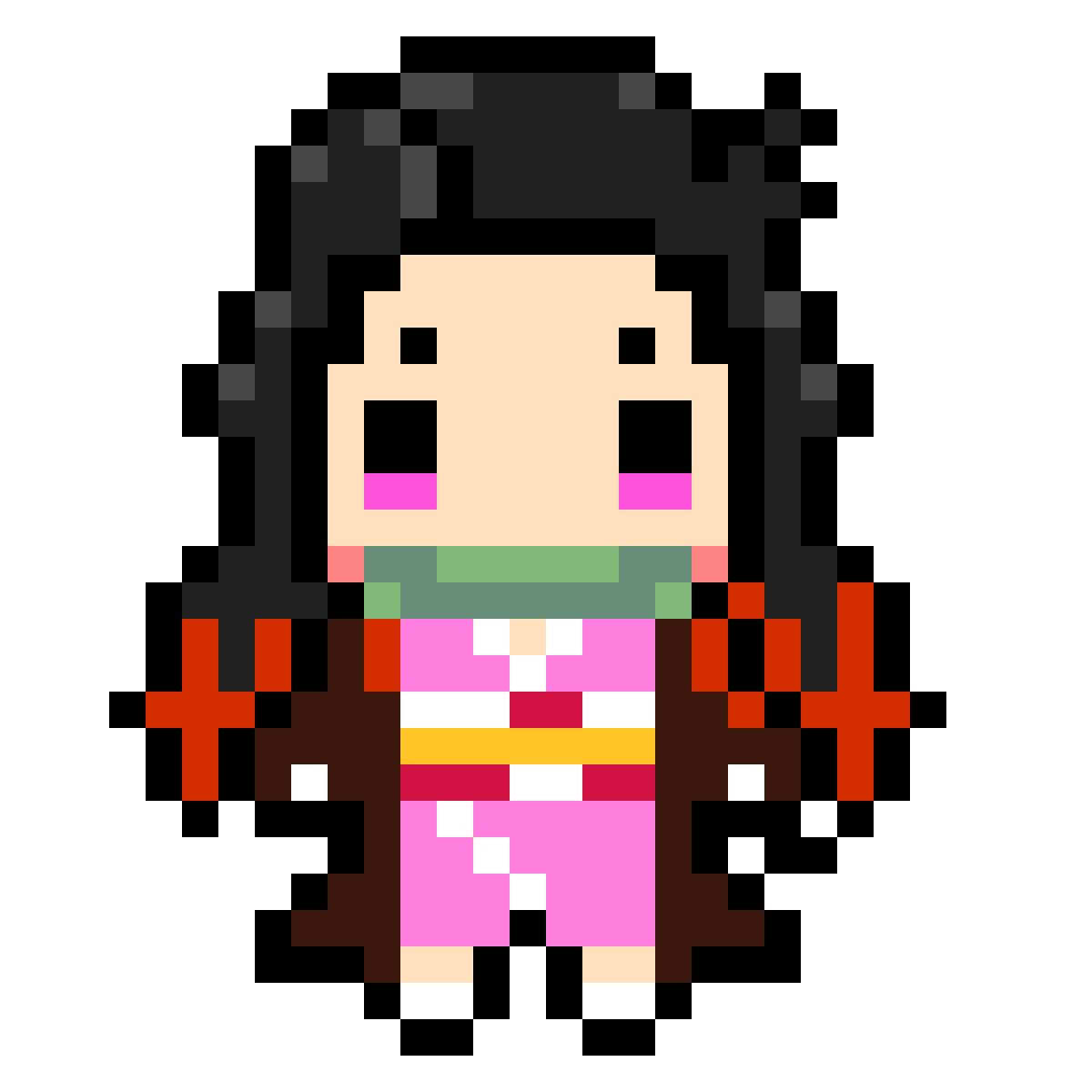 Pixilart - nezuko by Viola