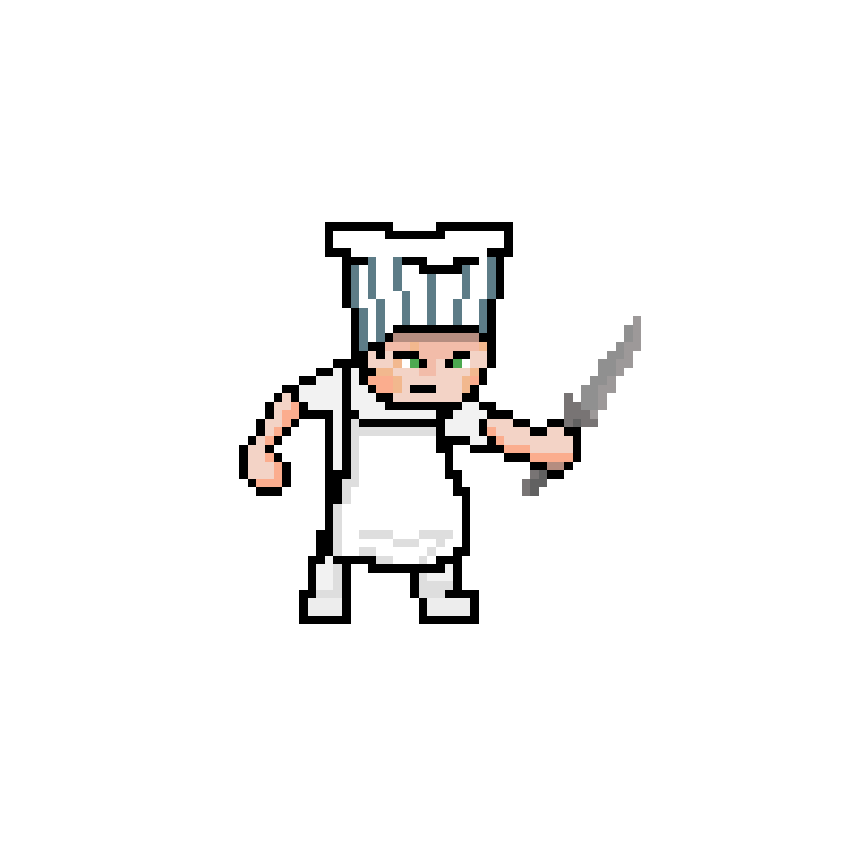 Pixilart - Chef Attacking Animation by PlayerRed