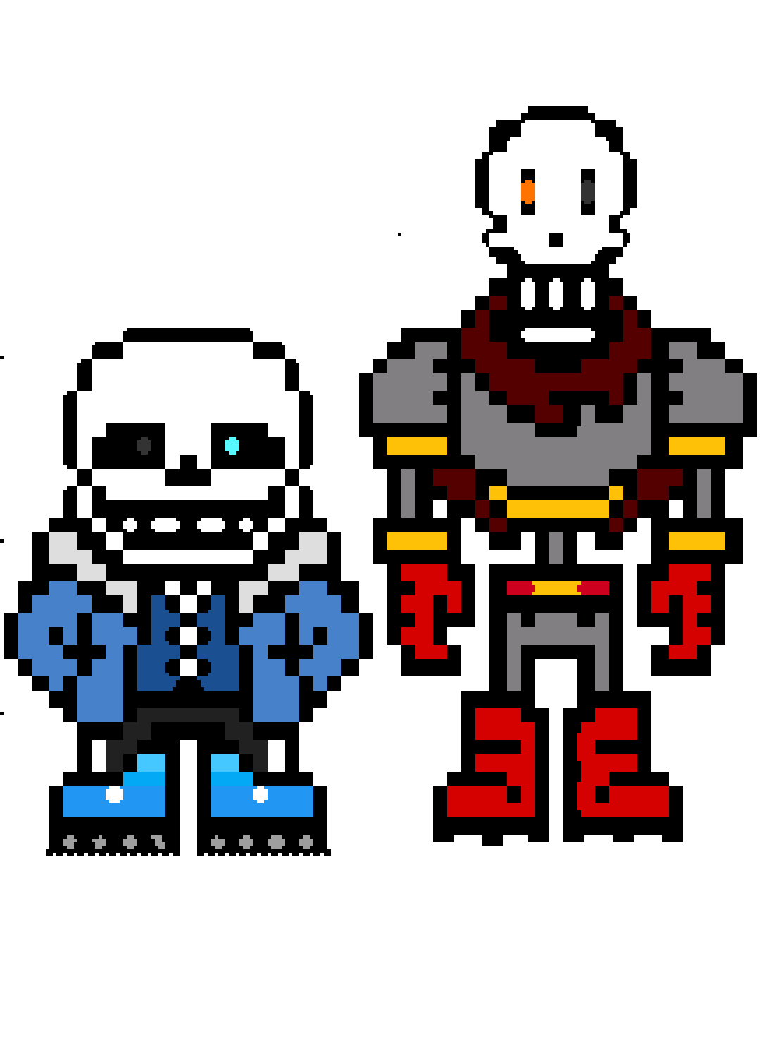 Pixilart - Sans and Papyrus CURSED by JaxsonPDX