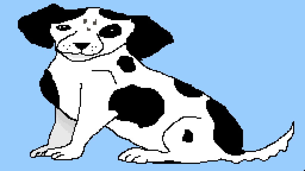 Editing Dalmatian- first of 101 - Free online pixel art drawing tool ...