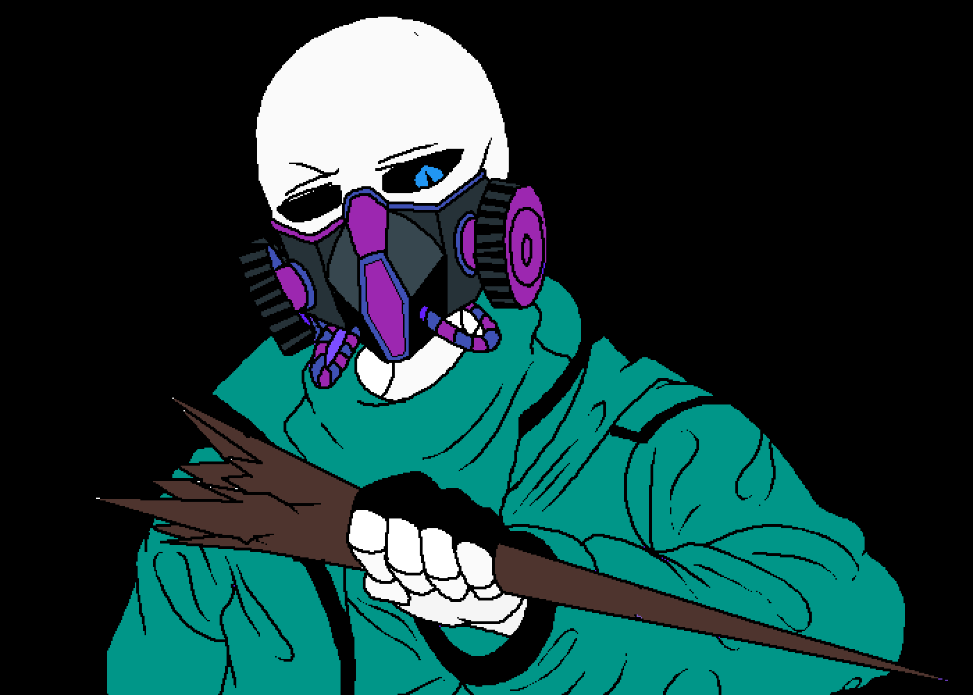 Pixilart - toxic sans by fandomcolors
