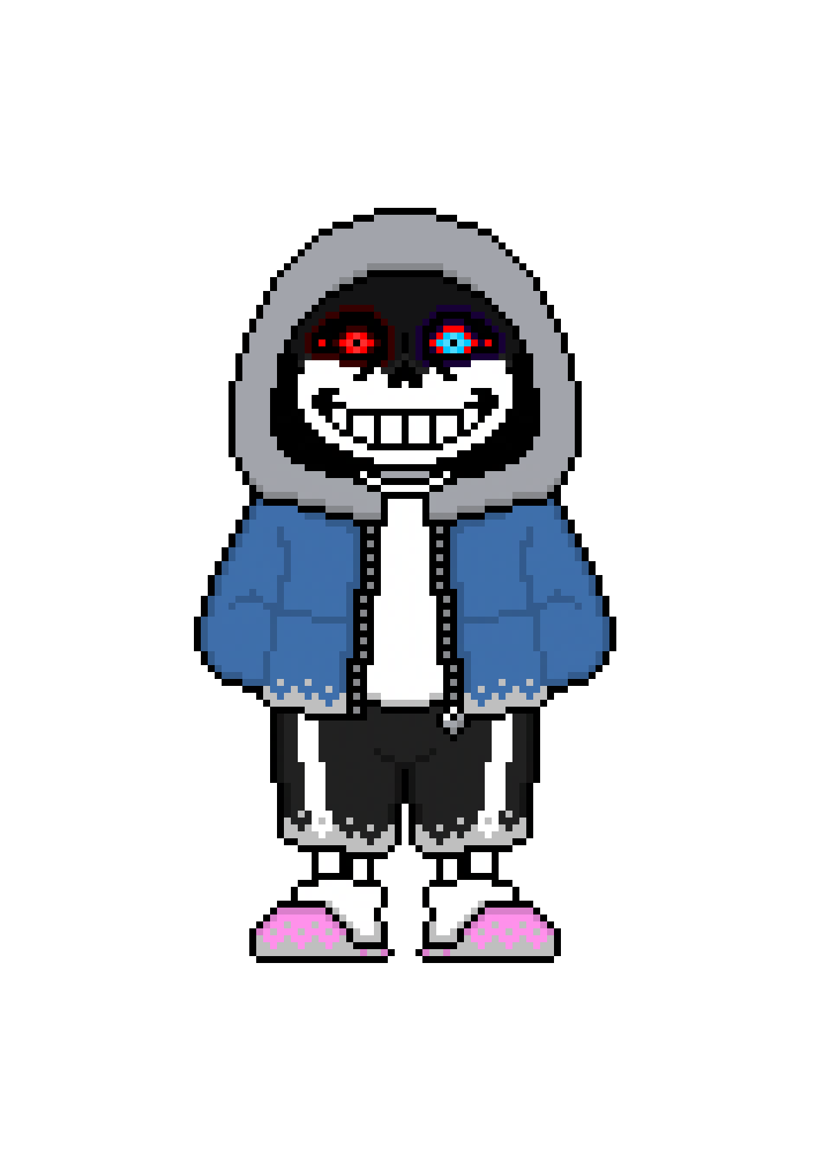Pixilart - DustTale Sans by KukiSC14