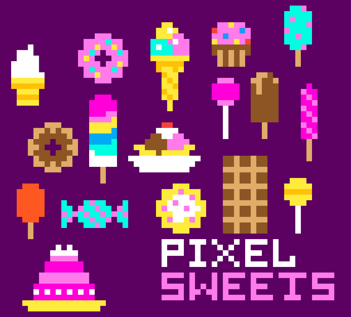 Pixilart - Pixel Sweets :3 by Cahill