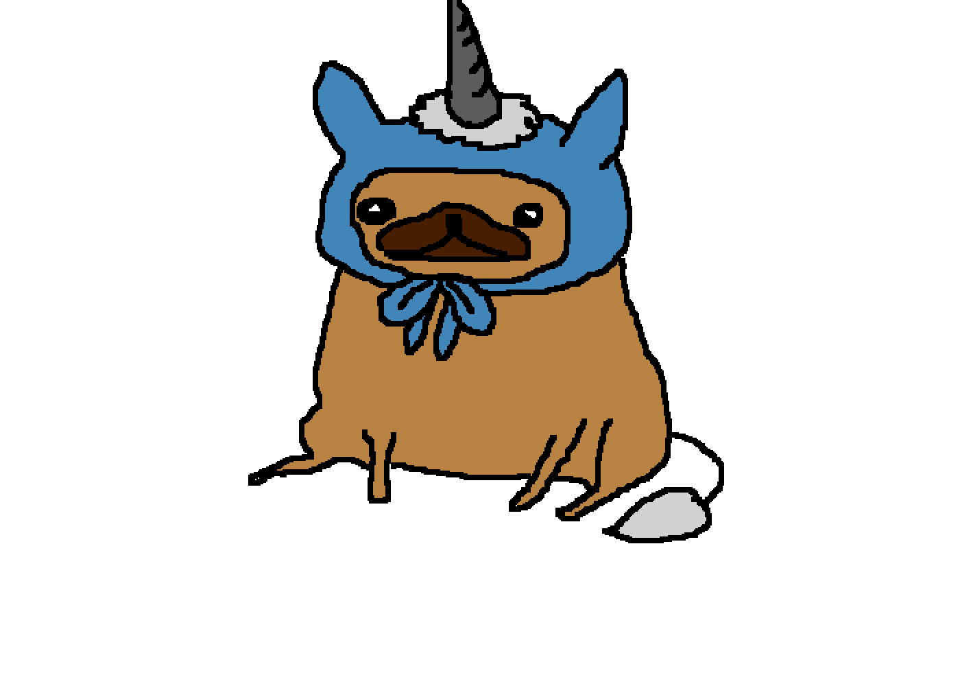 Pixilart - Pugicorn by changeverything