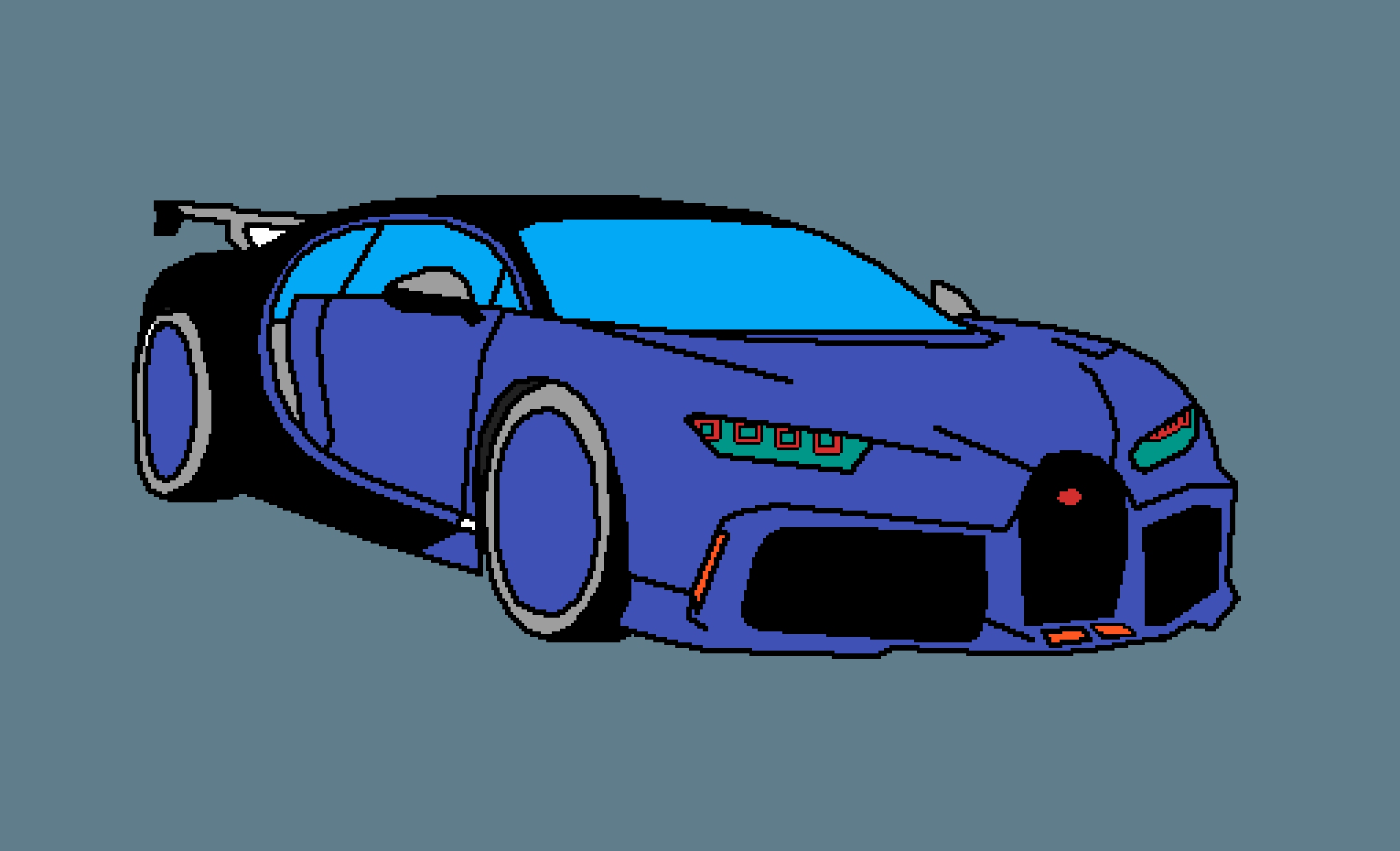 Editing bugatti chiron - Free online pixel art drawing tool - Pixilart