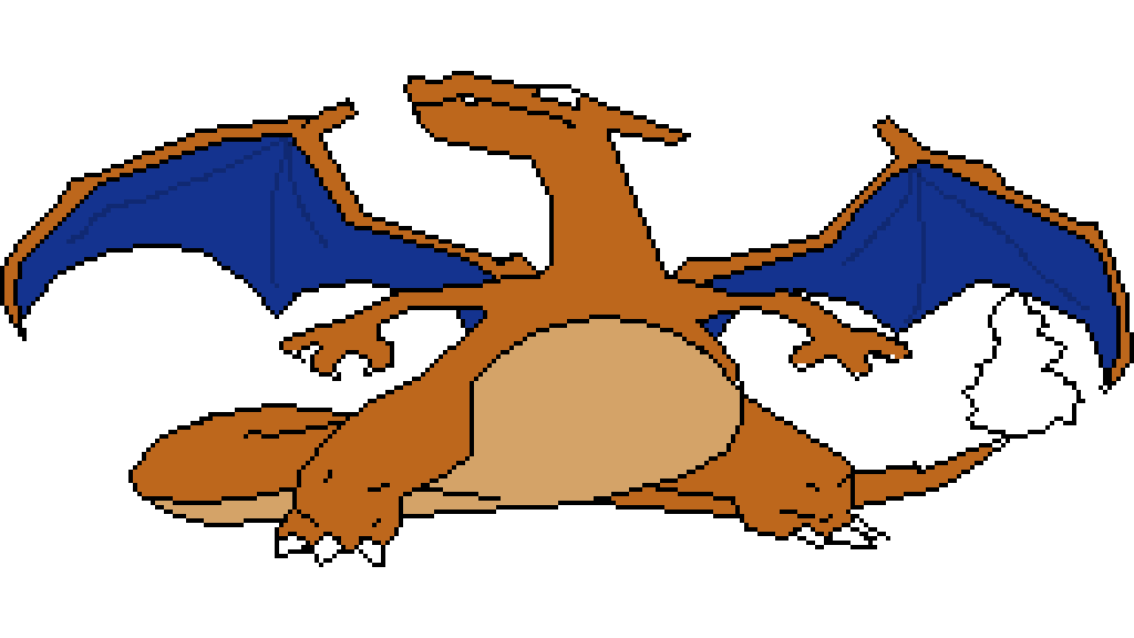 Pixilart - Pokedex #006 Charizard by Kia5441