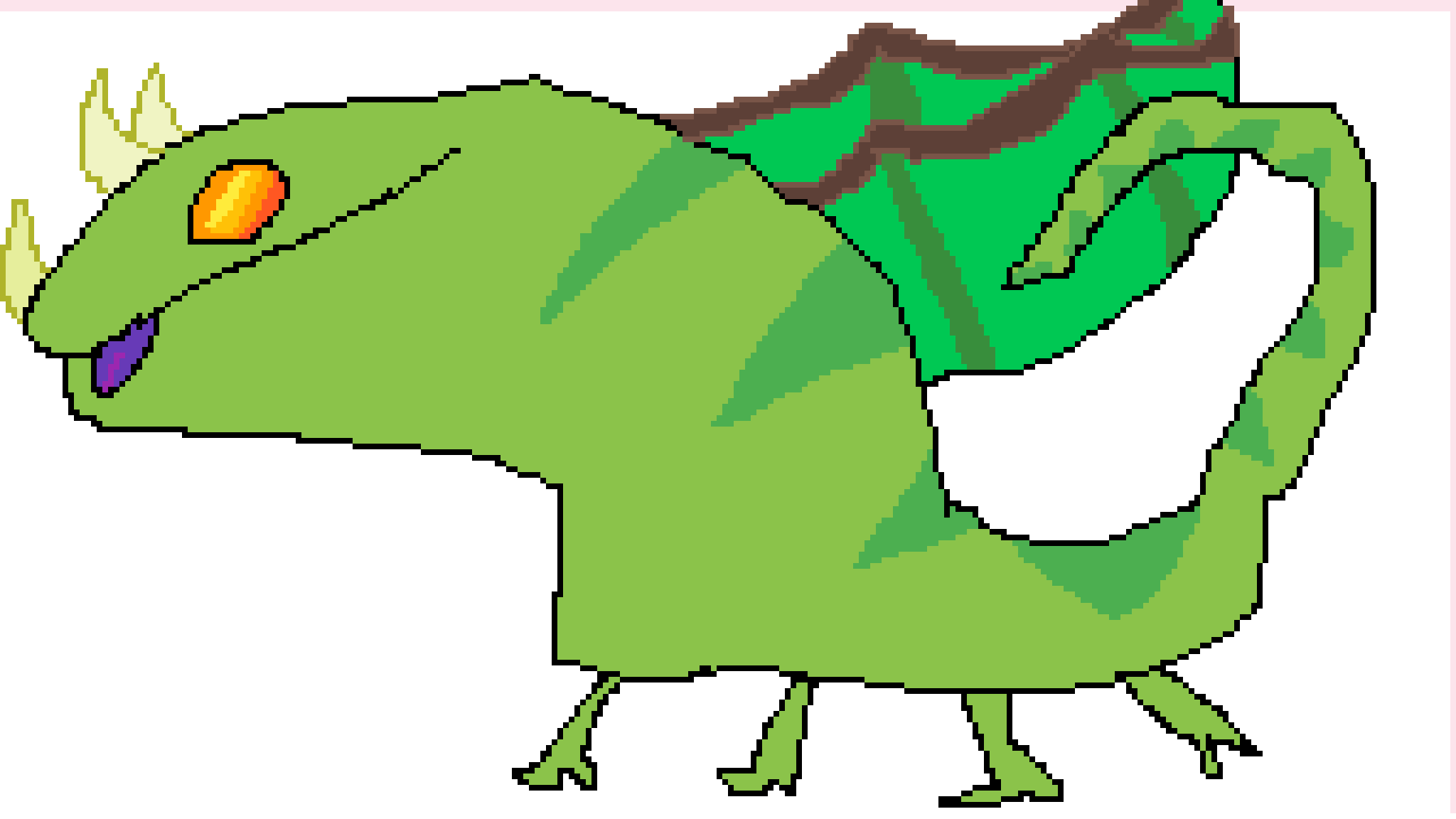 Pixilart - Lizard Dragon by Geo-wolf