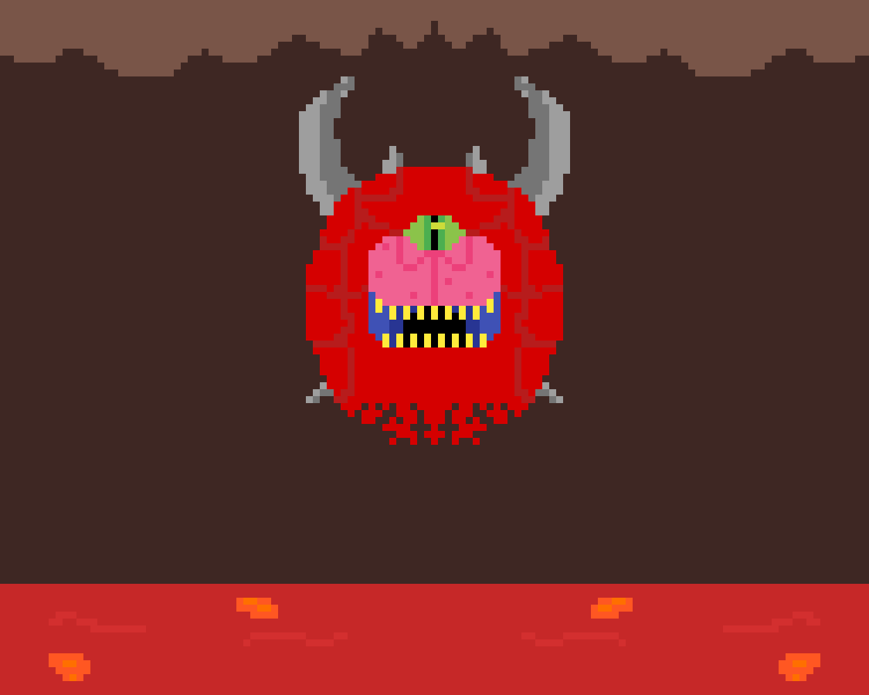 Pixilart - Cacodemon (DOOM 1993) by TortillaPizza