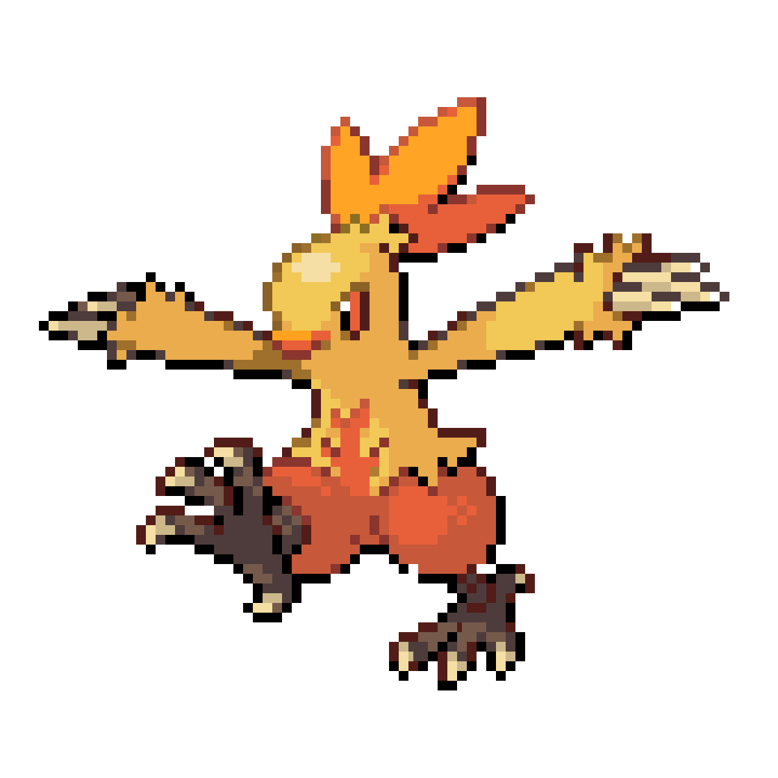 Pixilart - Combusken sprite by Pokefan200