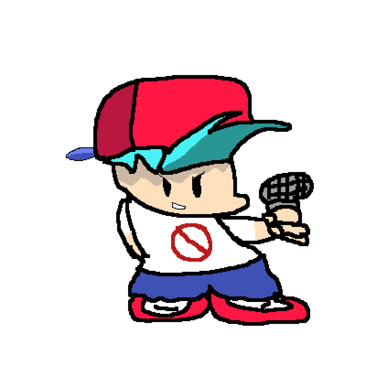 Pixilart - fnf boyfriend by theidiotwhofell