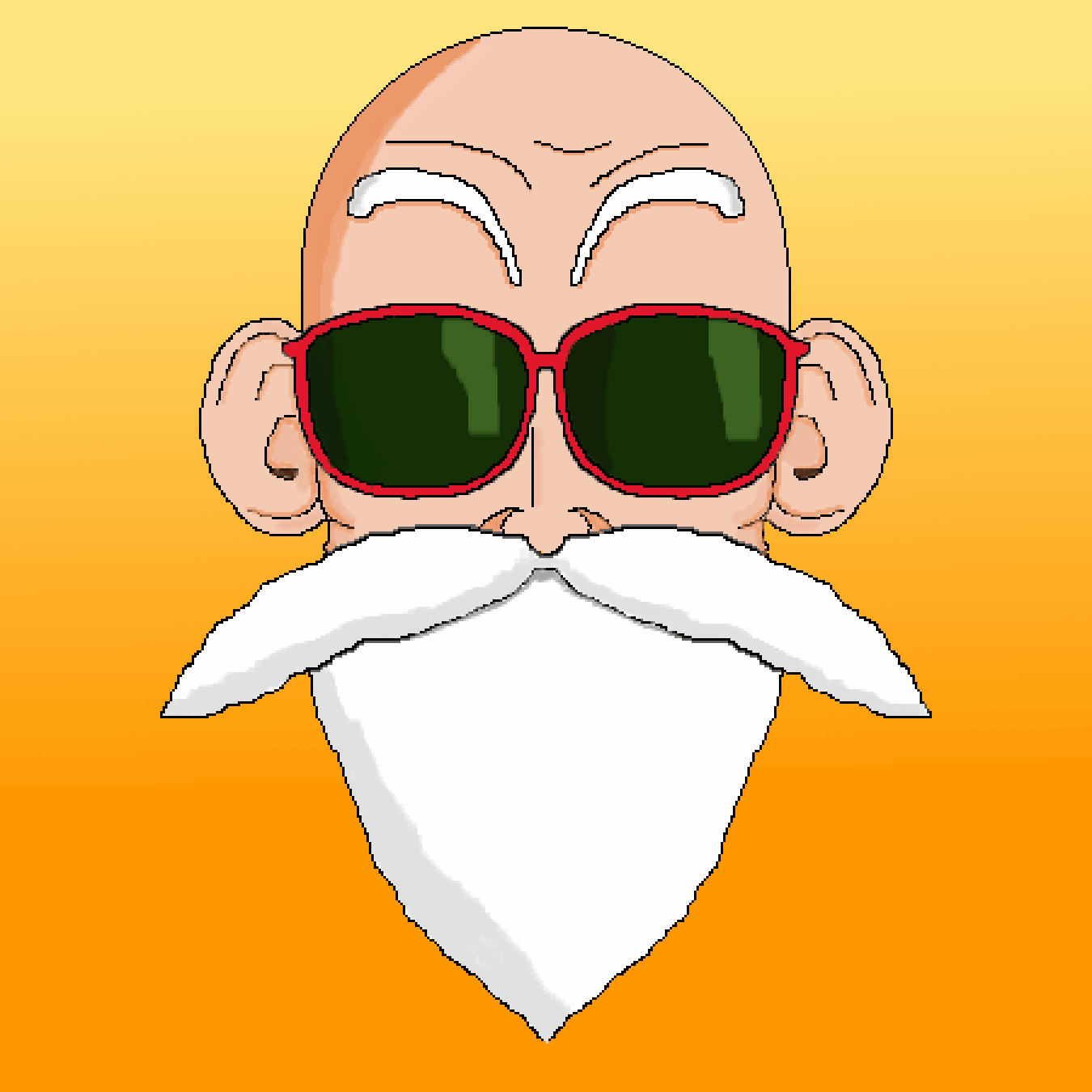 Pixilart - Animated Muten Roshi by mrrancio