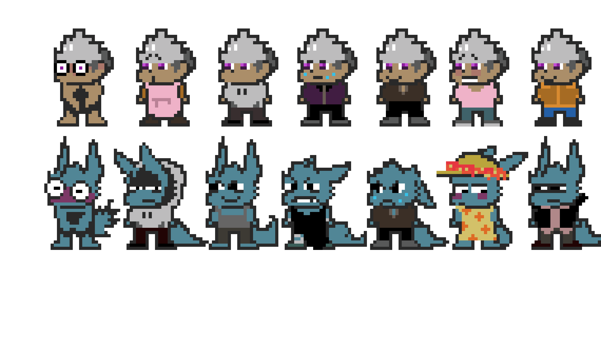 Pixilart - sprites moving by burntbugel