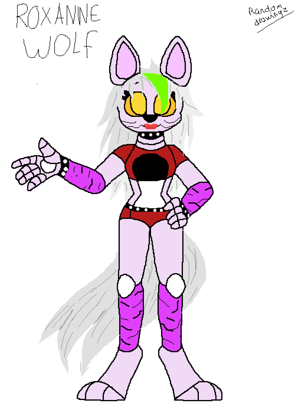 Pixilart - Female fnaf base by randomdrawingz