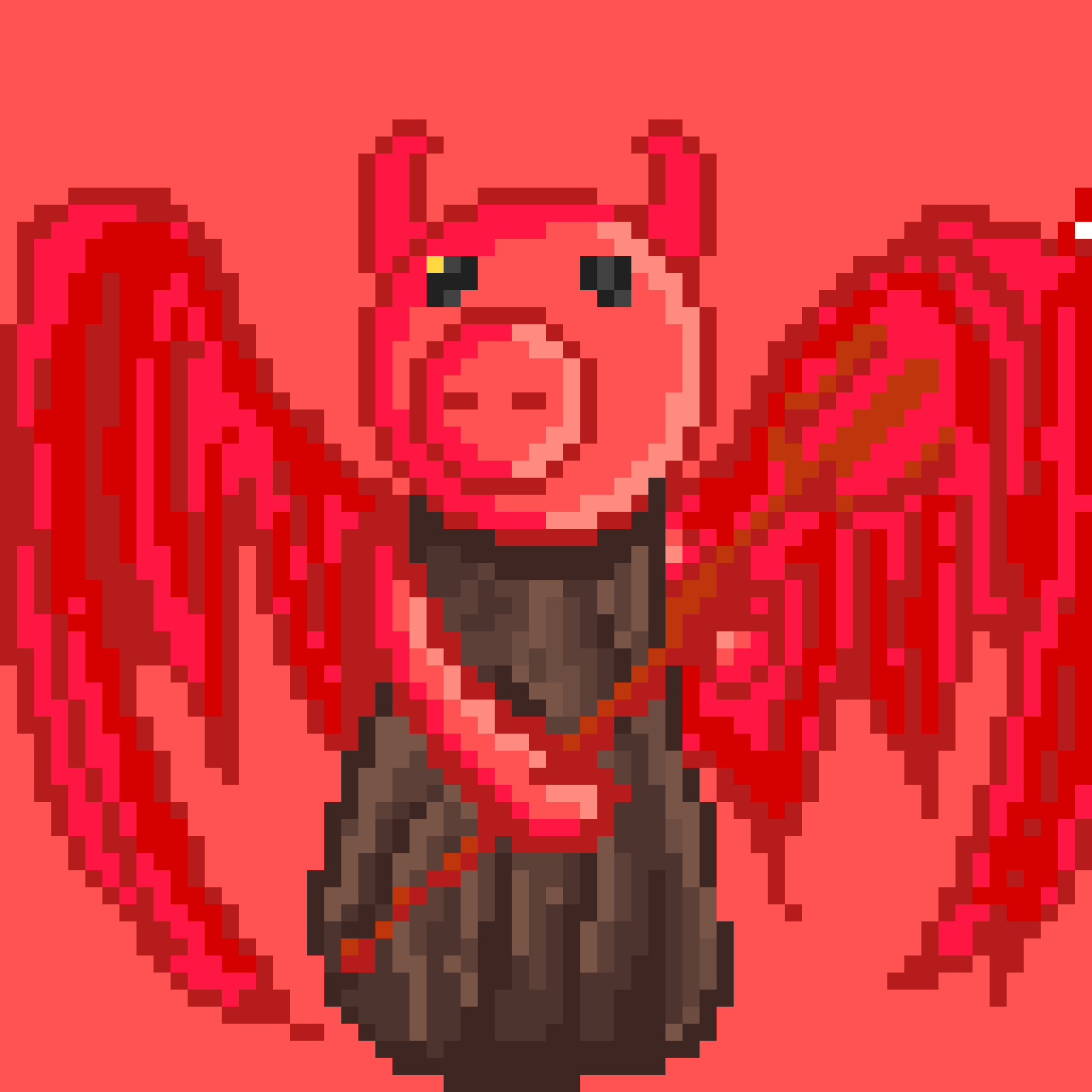 Pixilart - Devil piggy skin from pig by LDBDraws