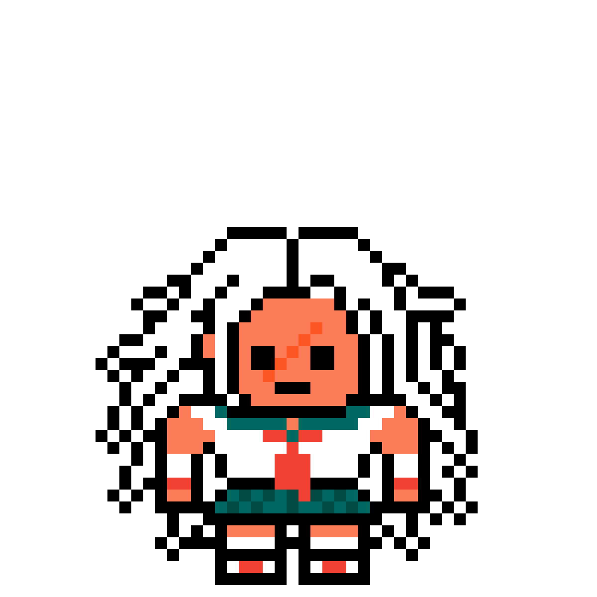 Editing 8-bit Sakura Ogami - Free online pixel art drawing tool - Pixilart