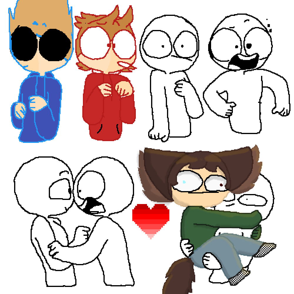 Editing Tord and tom - Free online pixel art drawing tool - Pixilart