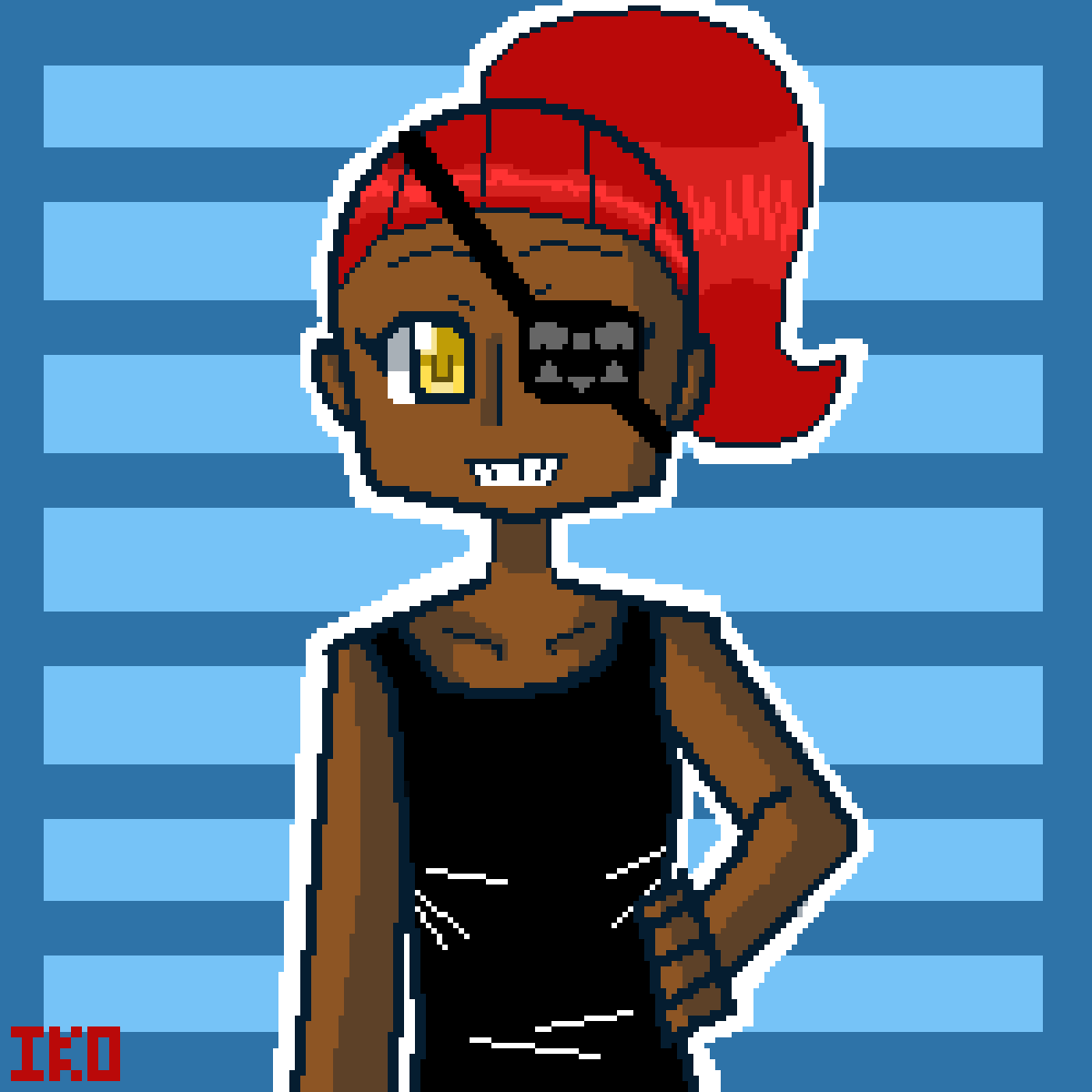 Pixilart - Undyne As A Human (UNDERTALE) by PinkBandaidArt