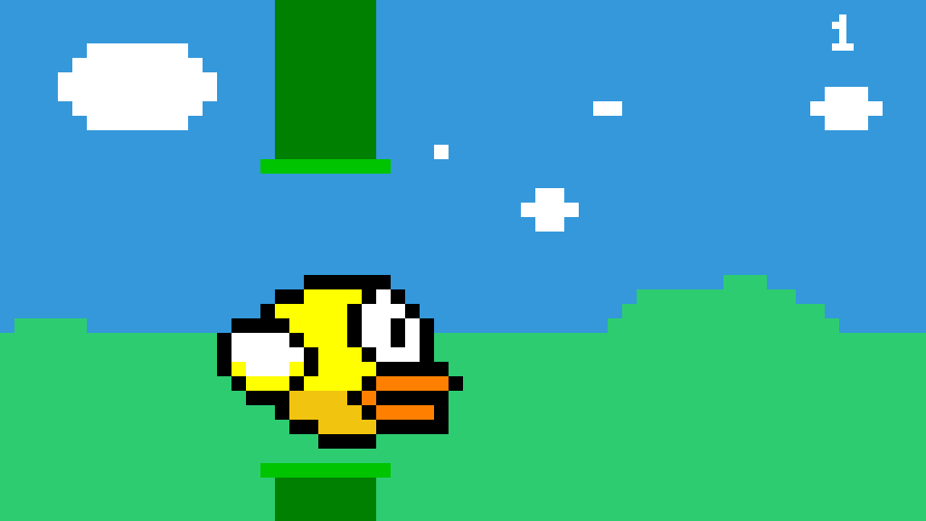 Pixilart - Flappy Bird by Pikachu01