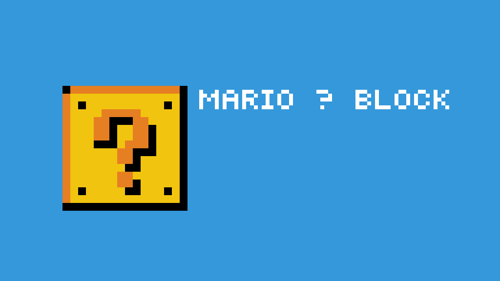 Pixilart - Mario ? Block by StarDrummer