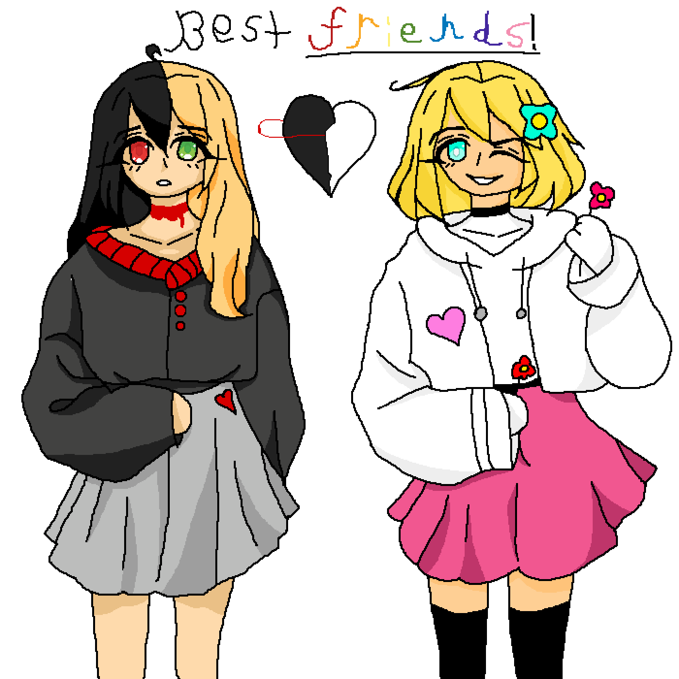 Pixilart - Best Friends collab by Dream1