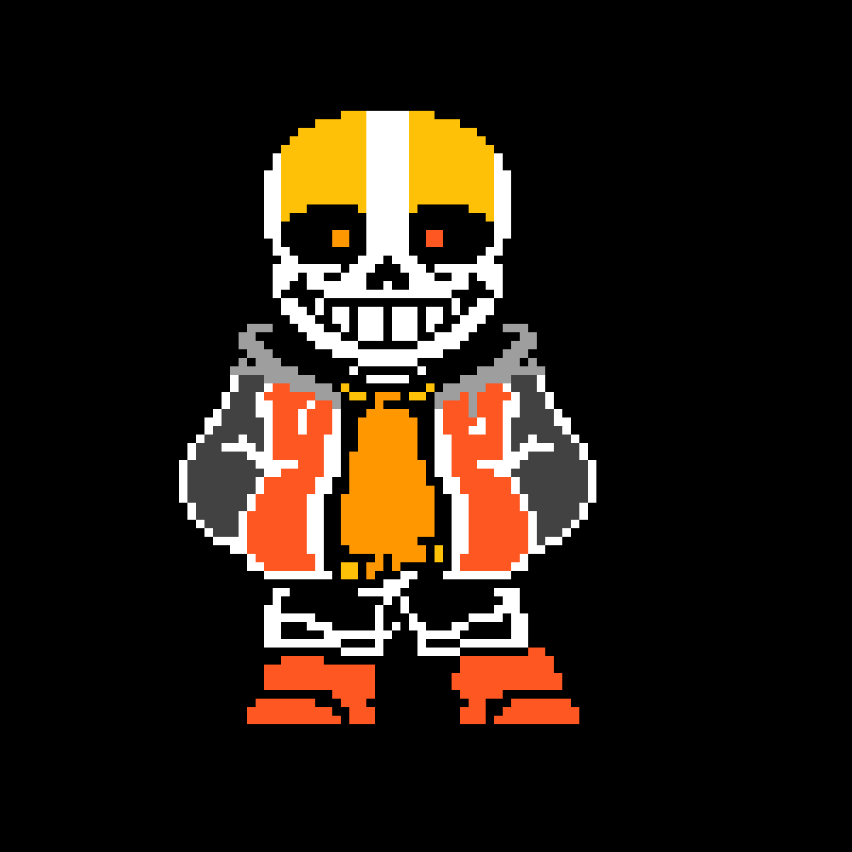 Editing My binarytale sans OC - Free online pixel art drawing tool ...