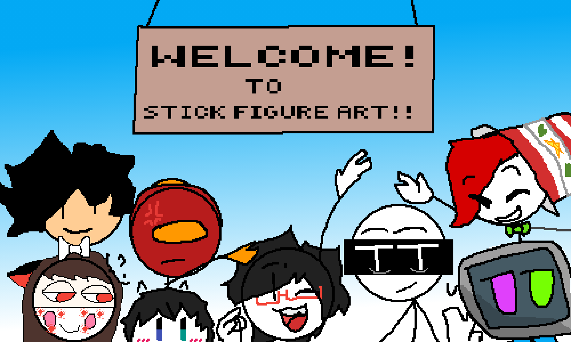 Edición stick man - Herramienta gratuita de dibujo en línea de pixel ...