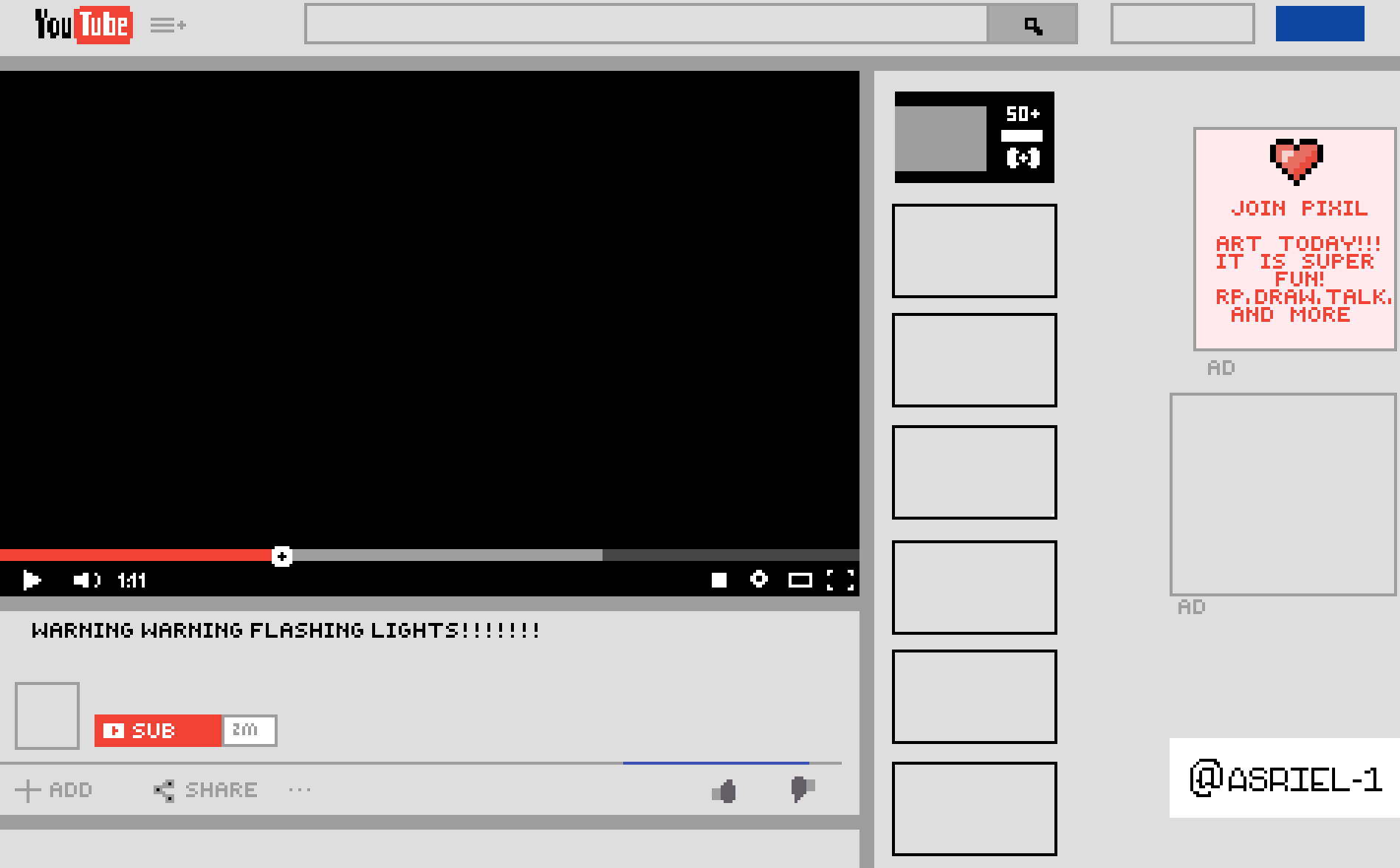 Pixilart - youtube by Dragonncat