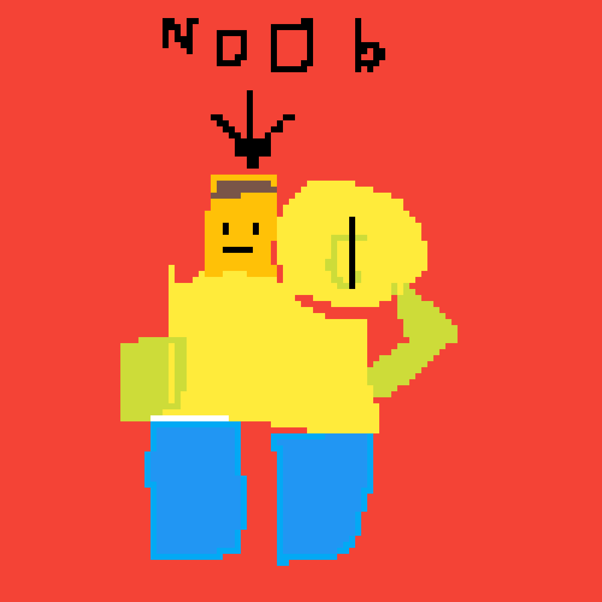 Pixilart - Noob by ZGoldenOcelot