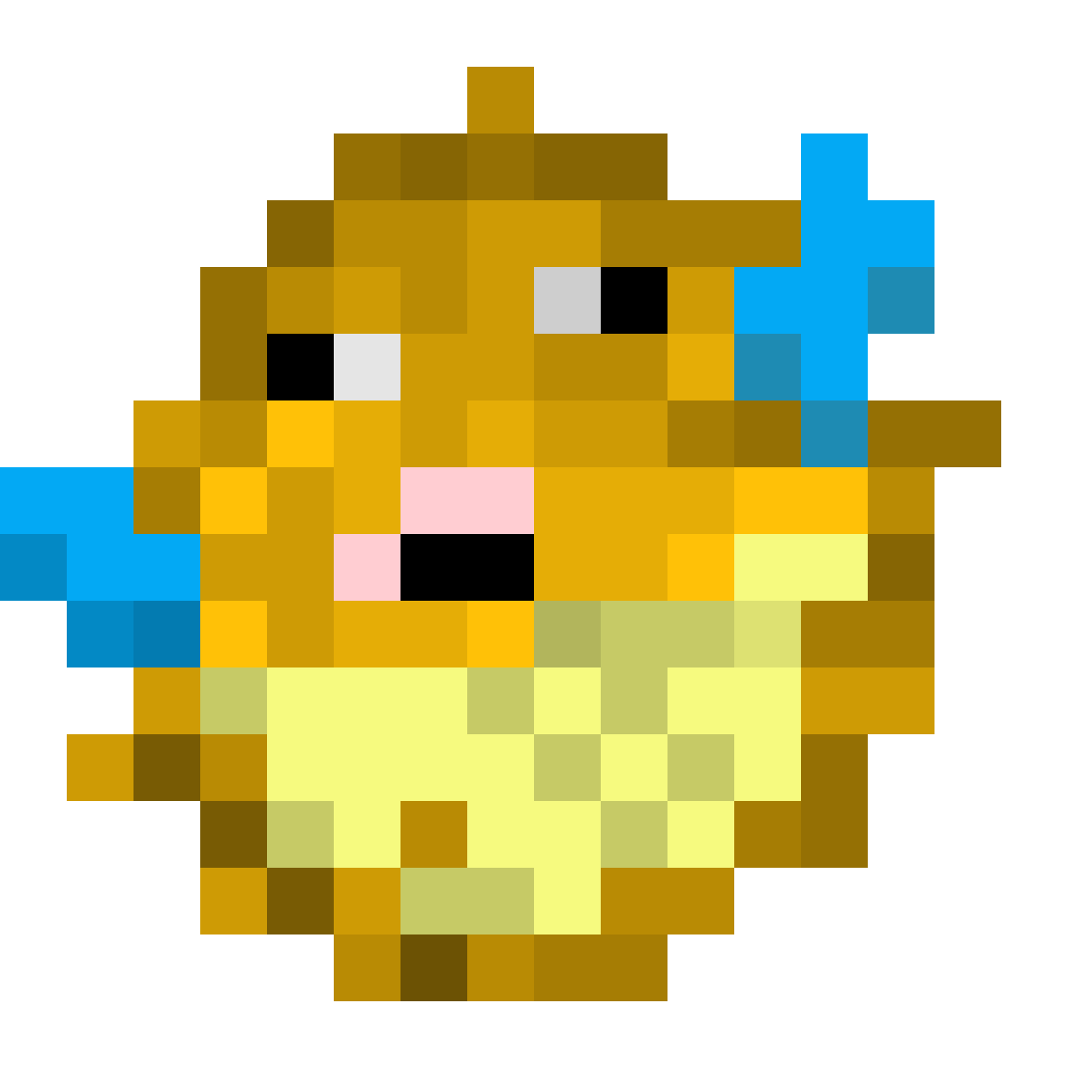 Pixilart - Minecraft Pufferfish by Koksi