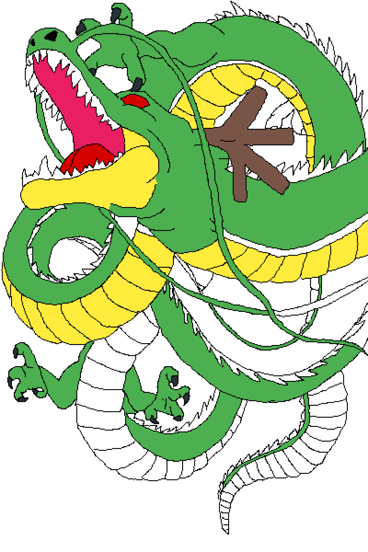 Pixilart - shenron by atobin0002