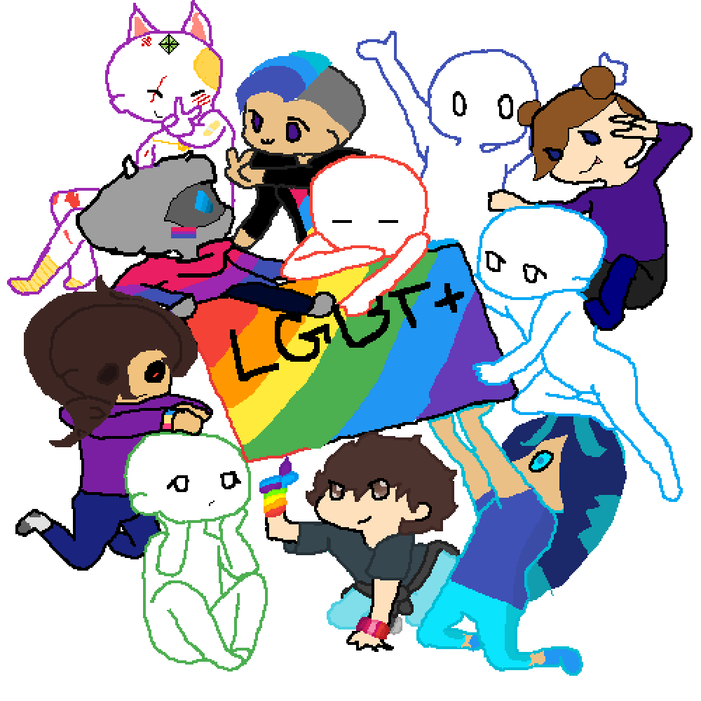 Pixilart - LGBT Colab by emberburch