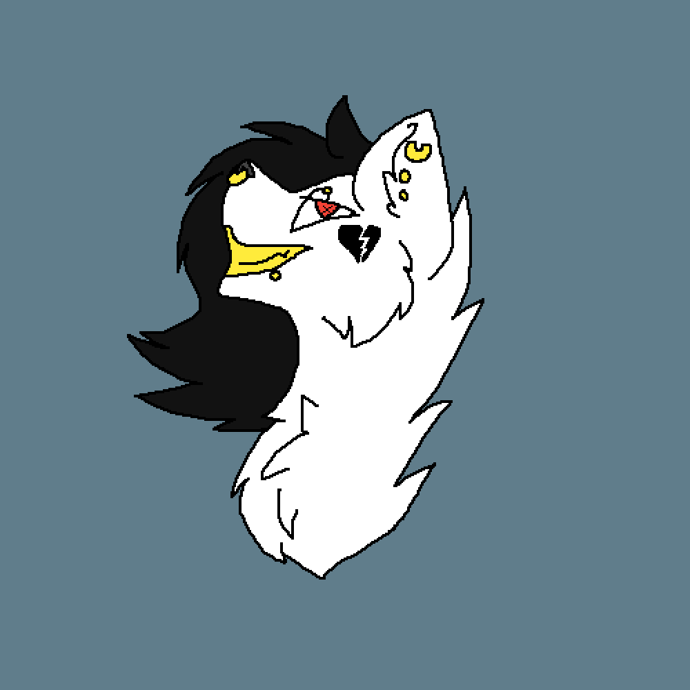 Pixilart - creepy smile as a wolf by Dead-boi