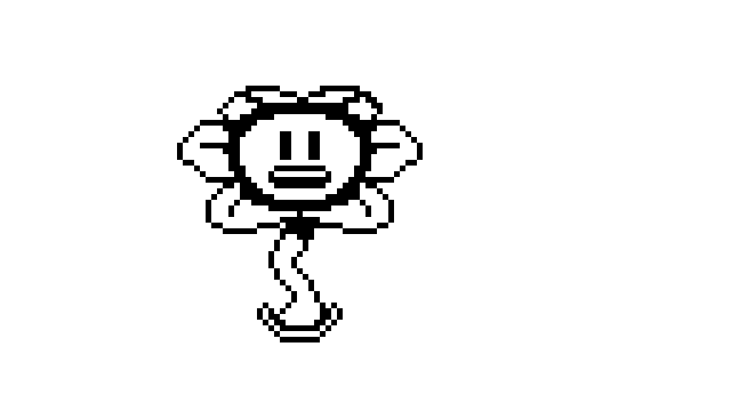 Pixilart - Flowey Talking Sprite #1 by soulsprinkler