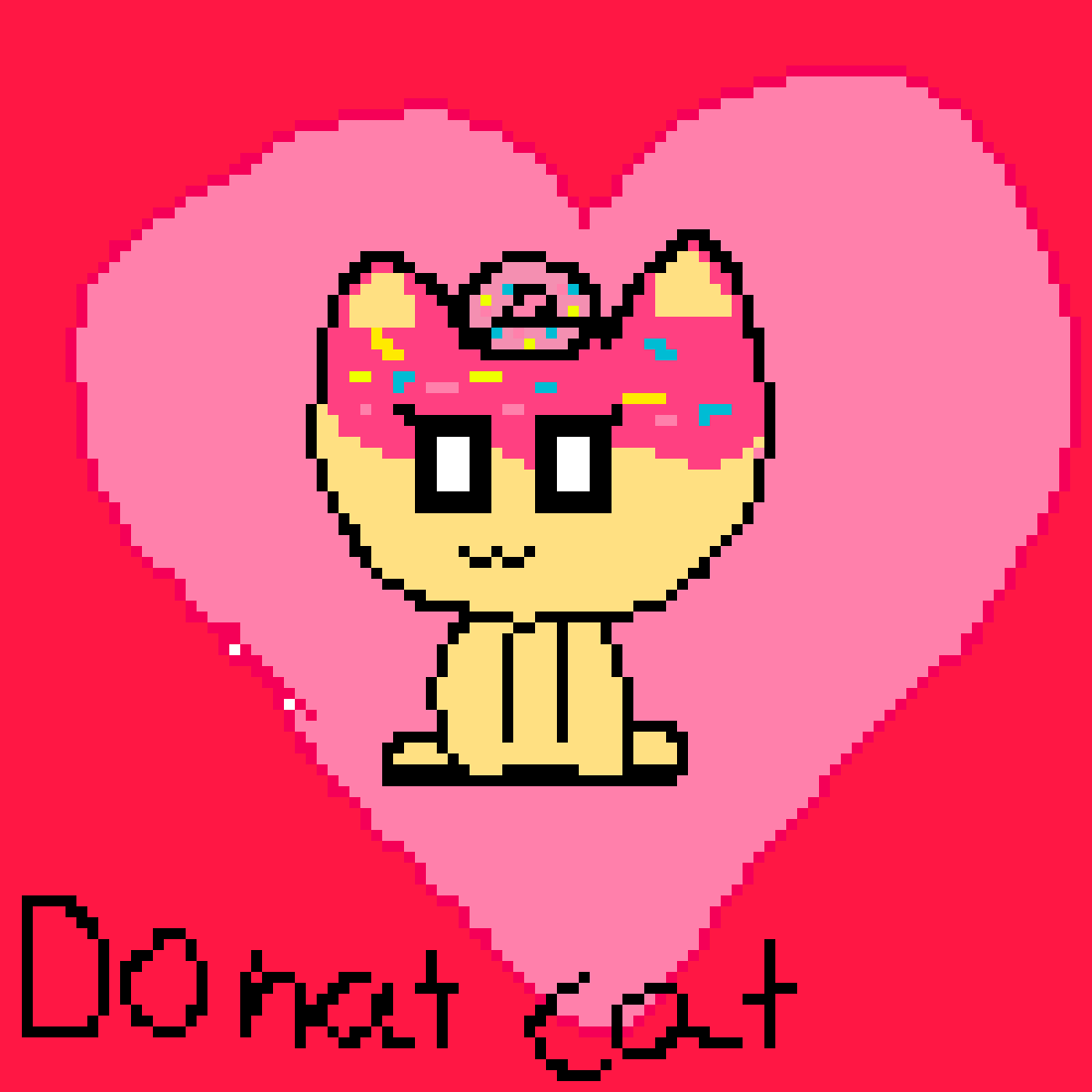 Pixilart - donat cat by Beth-Arts