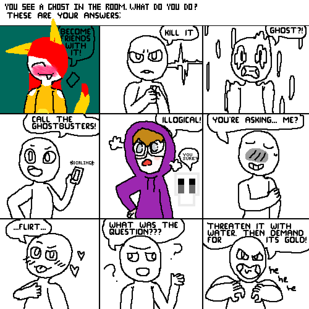Pixilart - i will befriend the ghost by StarFallTheWolf