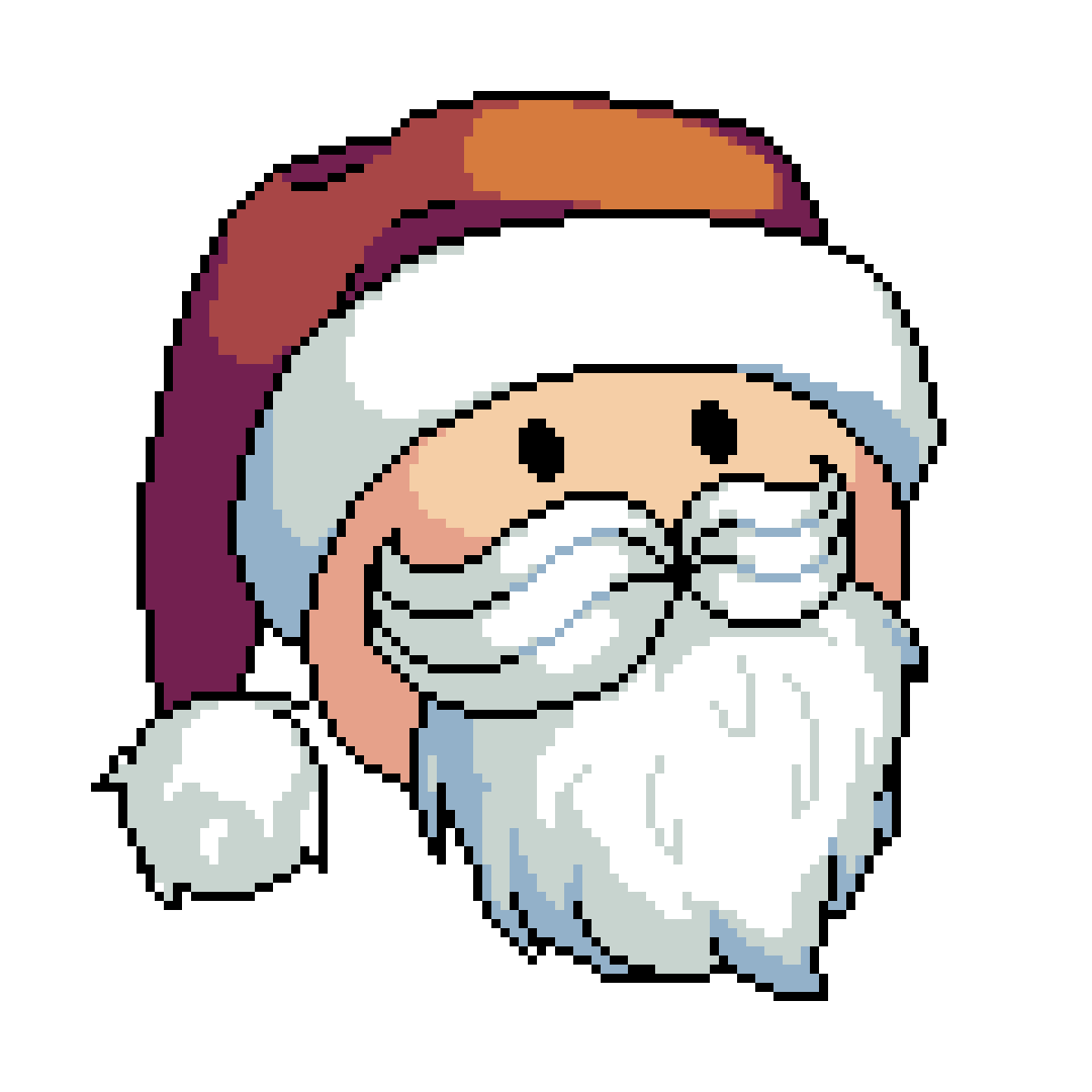 Pixilart - Santa Pringles by Pixel-Knight