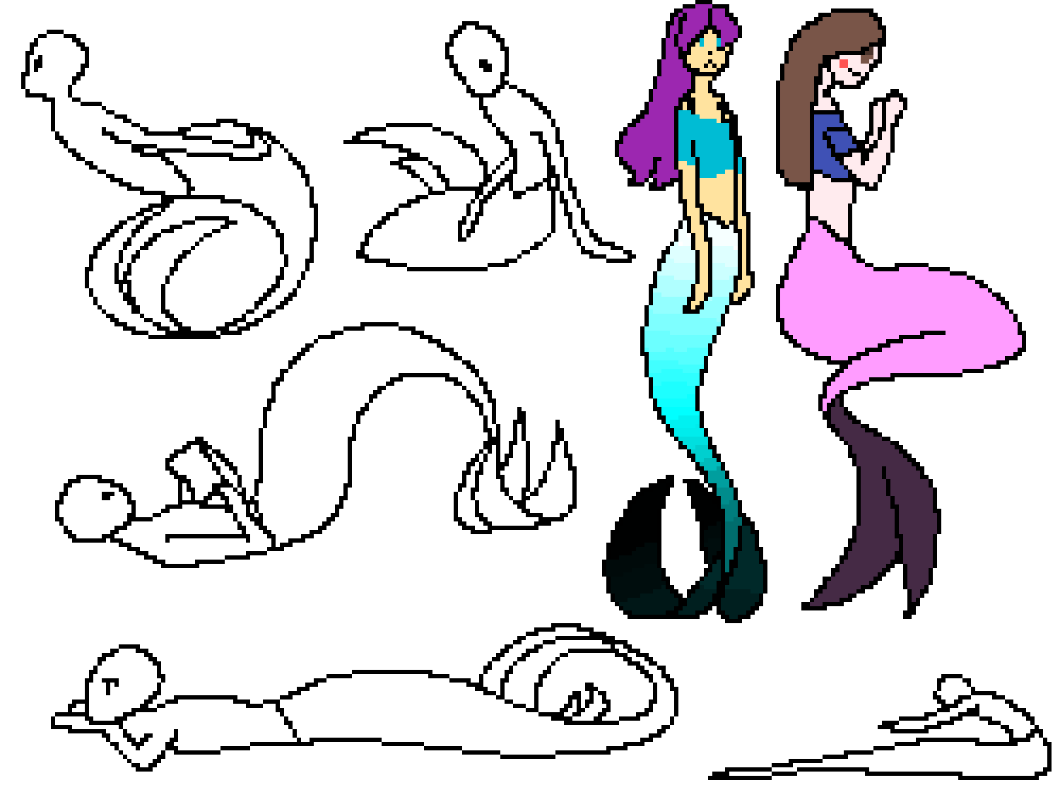Editing yo sirena - Free online pixel art drawing tool - Pixilart