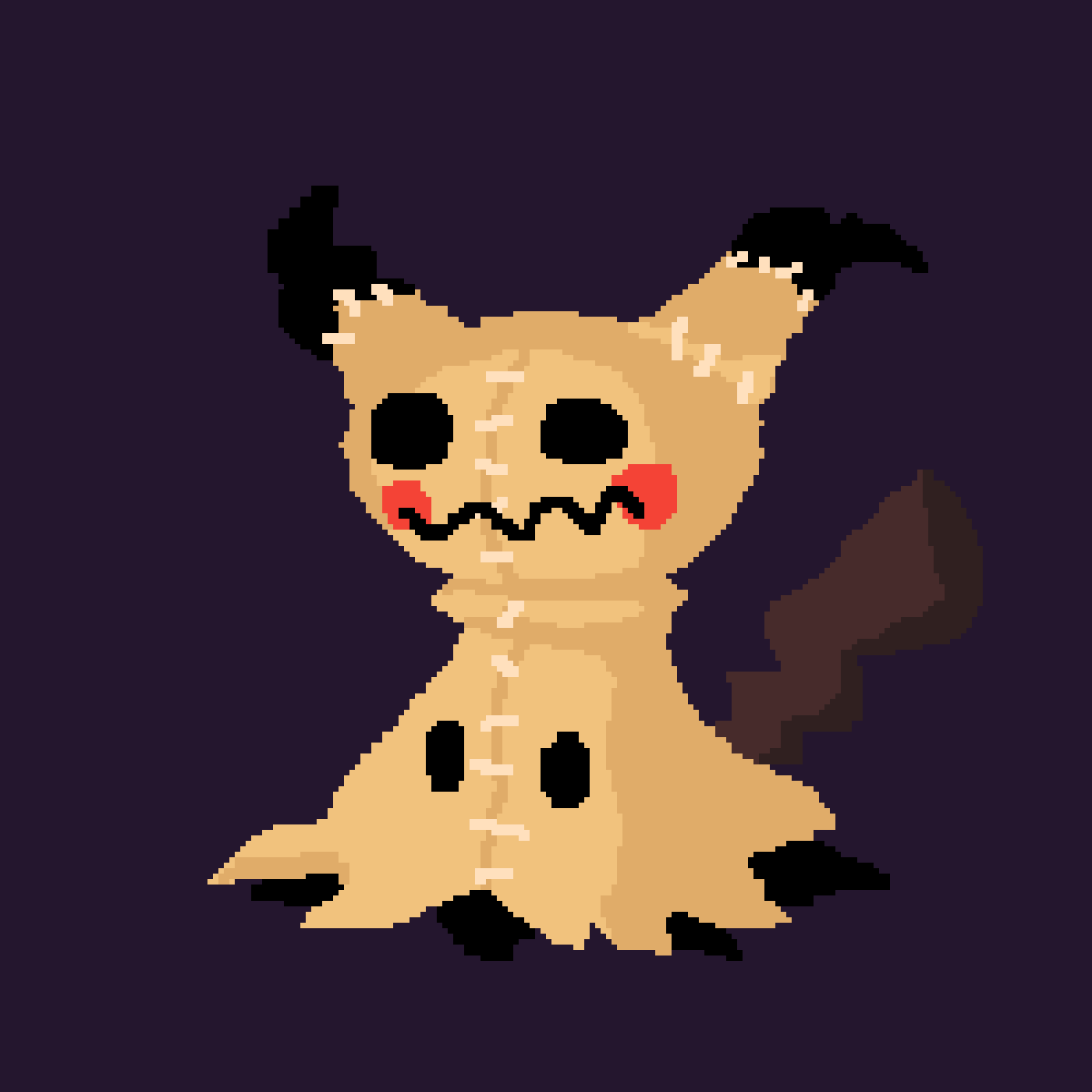 Editing Mimikyu - Free online pixel art drawing tool - Pixilart