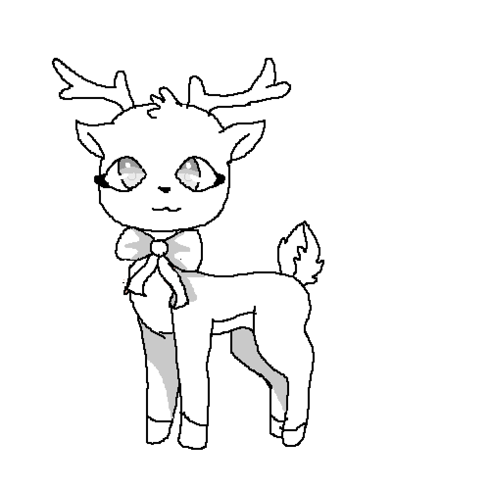 Pixilart - Reindeer Base by Astrowaffle