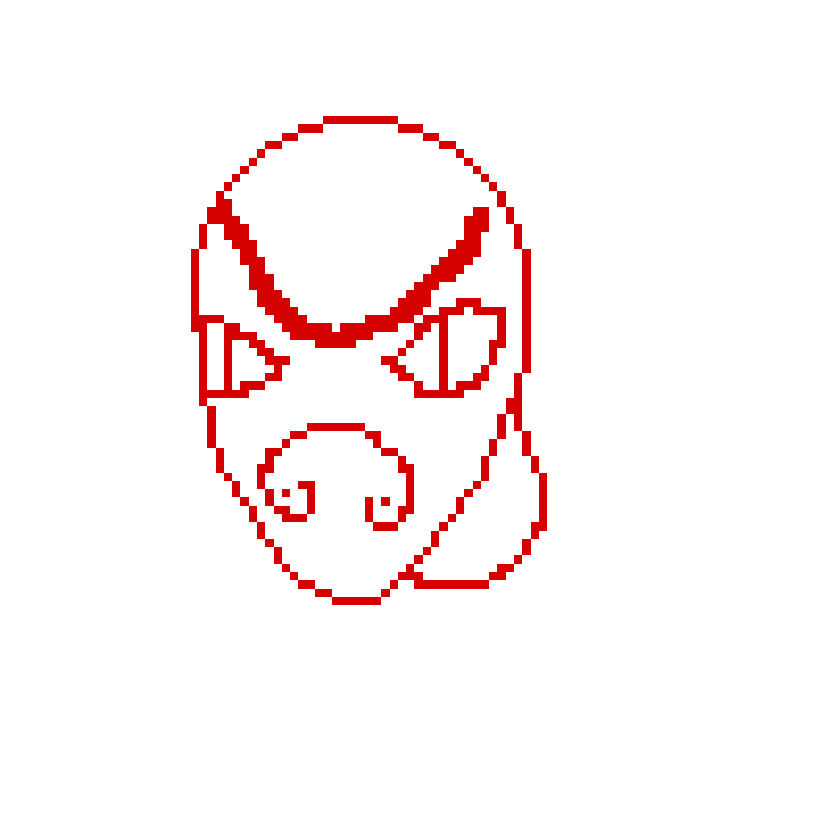 Pixilart - Ikari, mask of anger by Wehnbot00