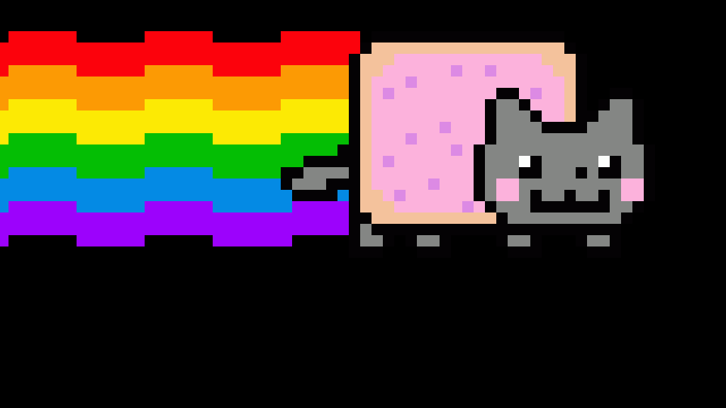 Pixilart - nyan cat by Anonymous