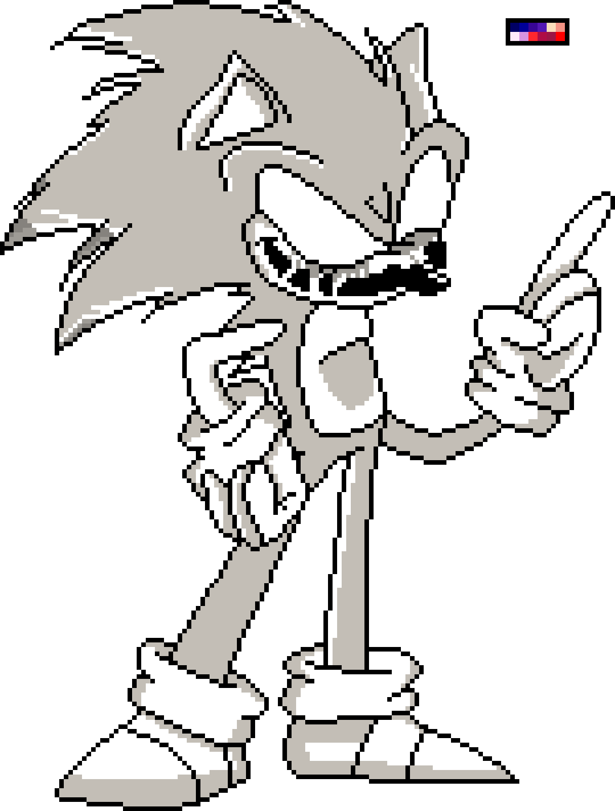 Pixilart - YCR Sonic.exe Base by FNFEnjoyer08