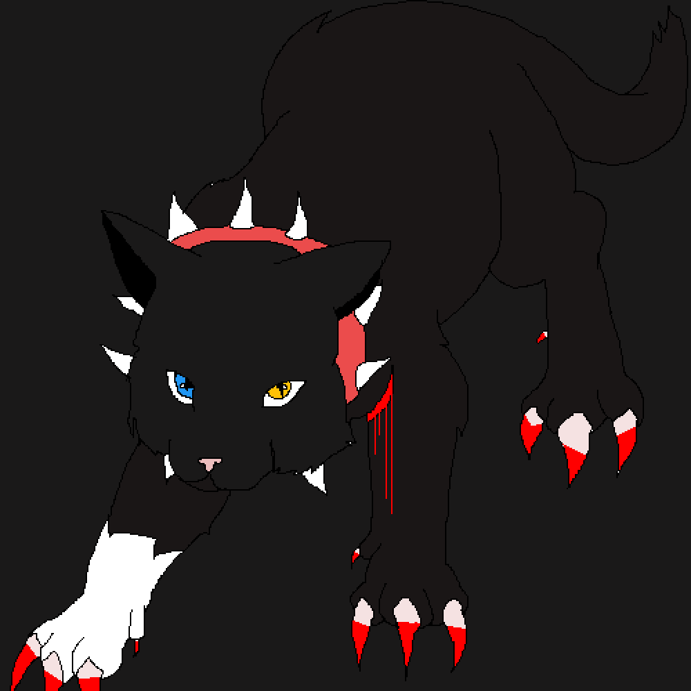 Editing Warrior Cats - Free online pixel art drawing tool - Pixilart