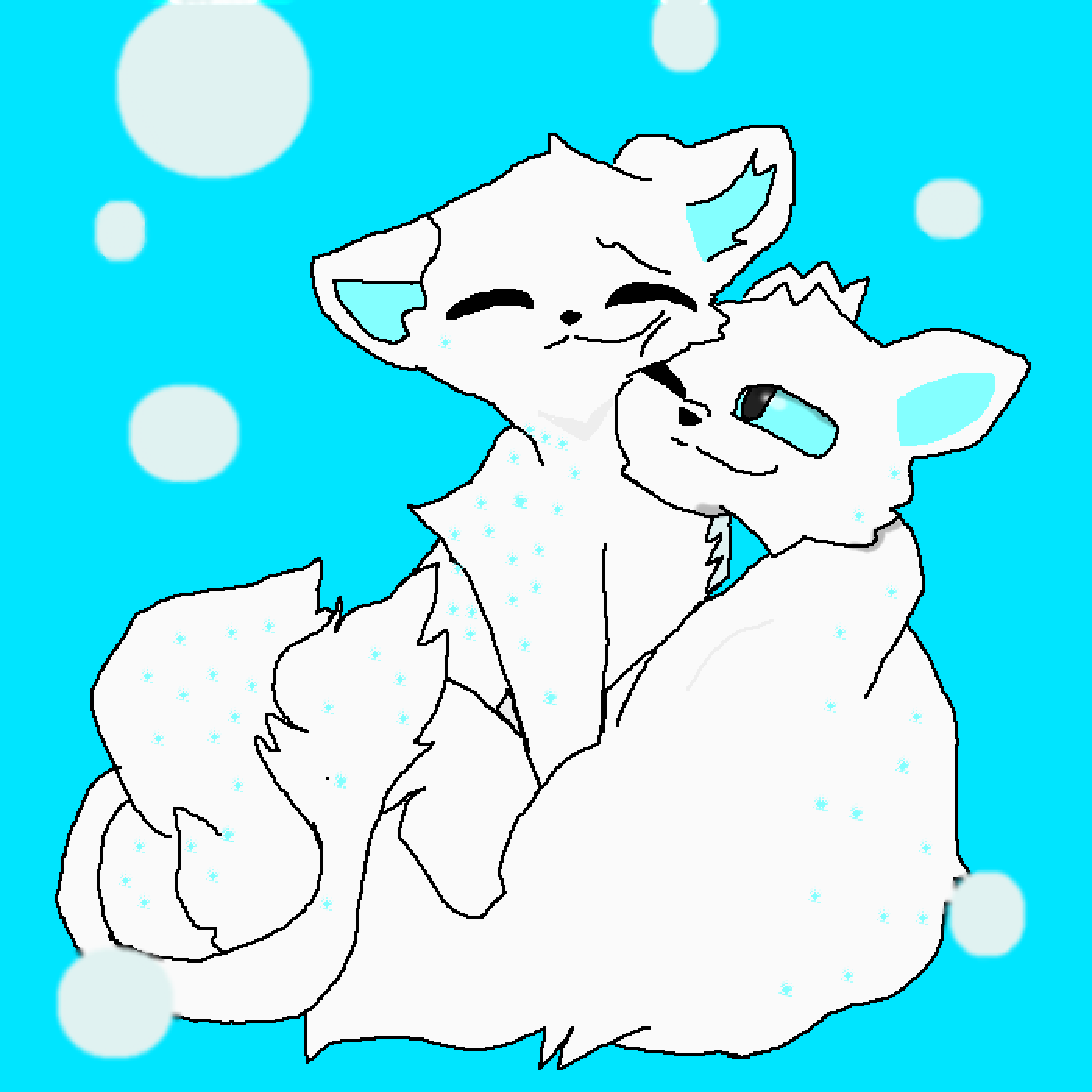 Pixilart - Twins by Ruby-The-Wolf