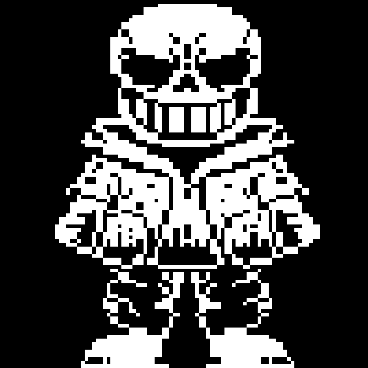 Pixilart - Detailed EVIL SANS by Oneperson