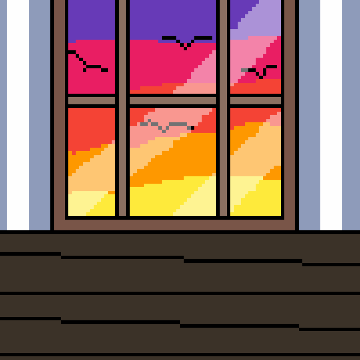 Pixilart - ''Sunset window'' by Huskylicious